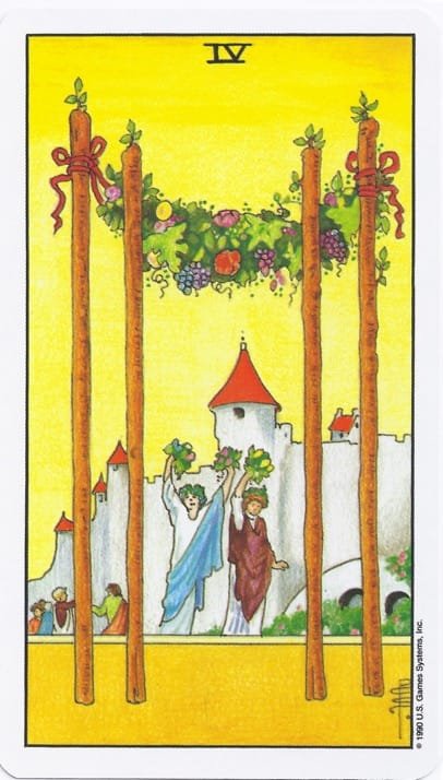 Four in the Tarot Cards - The Material Reality